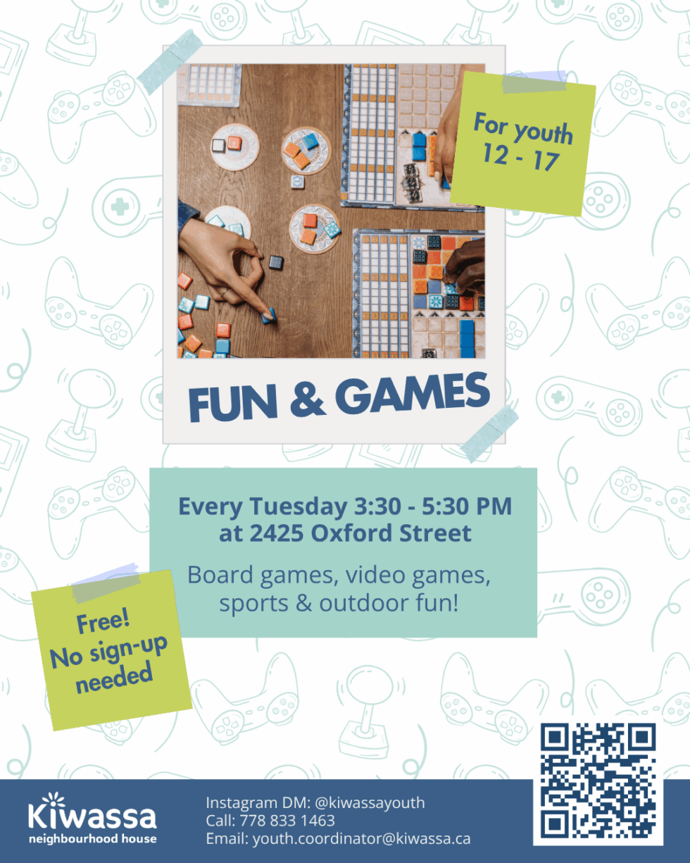 Youth Drop-in - Youth - Kiwassa Neighbourhood House